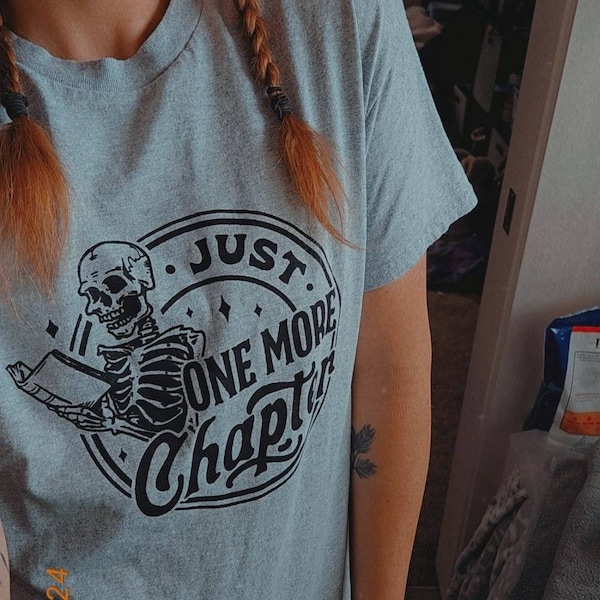Reading Skeleton, Just One More Chapter SVG, Skeleton Reading Svg, Book ...