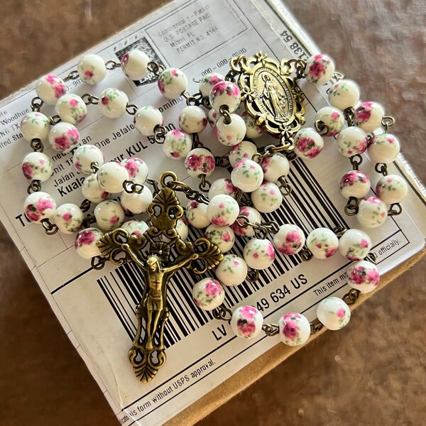 Sacred Heart of Jesus Chaplet, Bronze Chaplet of the Sacred Heart ...