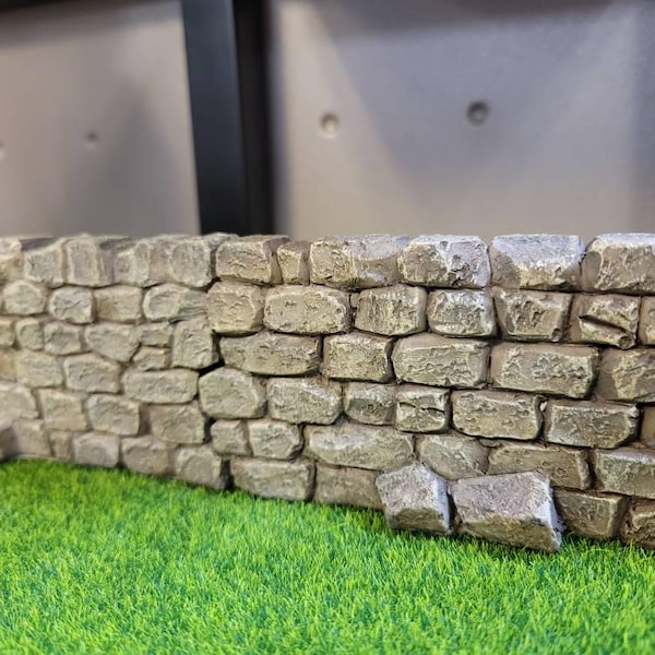 TWO Miniature Stone Walls,faux Stone,miniature Brick Wall,reversible ...