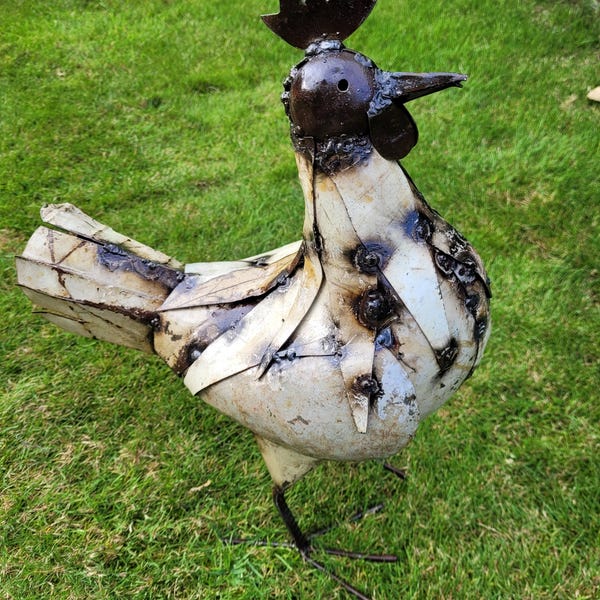 Metal Pheasant Garden Ornament Sculpture Art Handmade Recycled Metal ...