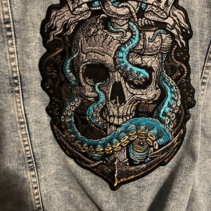 KRAKEN Large Back Patch for Vest - Etsy