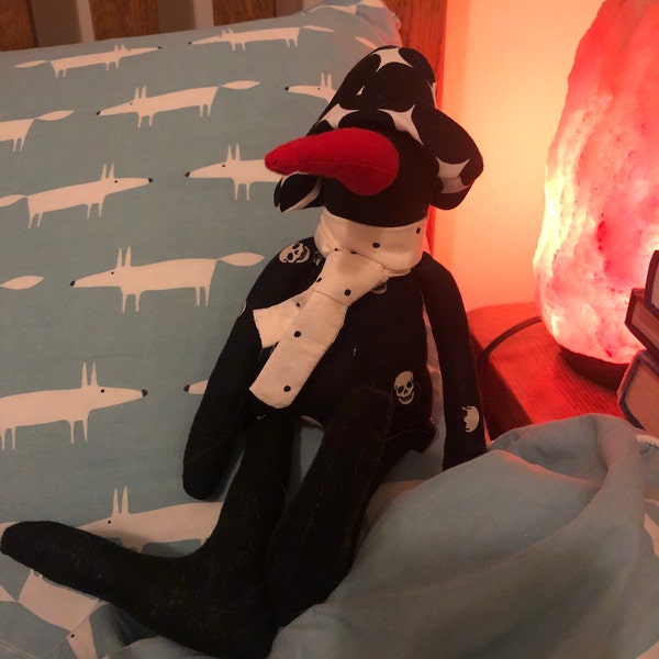 Modern Nursery Décor, Animal Doll, Handmade Bird, Art Doll, Stuffed ...