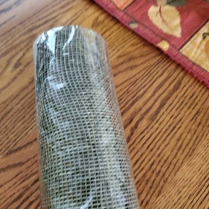 Olive Green Poly Burlap Mesh 10 Inch, Poly Burlap Mesh, Poly Burlap ...