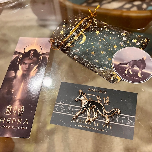 Anubis Pin - Egyptian Mythology - Hard Enamel - Black and Gold Lapel ...