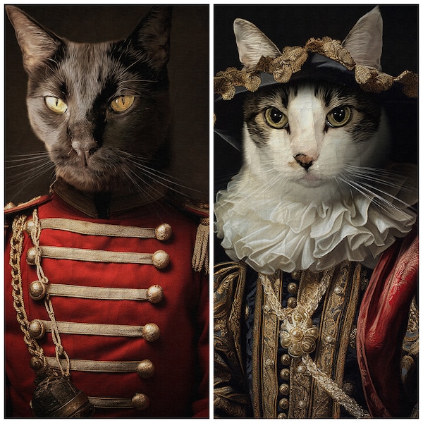 Custom Royal Pet Portrait: Renaissance Animal Painting - Etsy