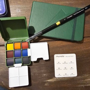 Mini Watercolor Palette, Compact, Portable Watercolour Paint Set ...