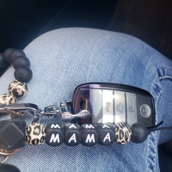 Music Notes Trio Wristlet Keychain Stretchy Bracelet & Tassel Silicone ...