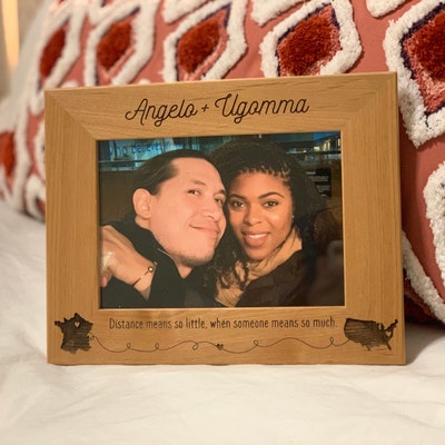Personalized Long Distance Relationship Picture Frame, Long Distance ...