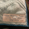 Machine Embroidered Personalized Quilt Label (1 - 5 Lines) - Etsy