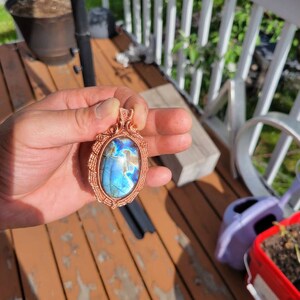 Lizard Pendant Wire Wrap Gemstone Pendent Gemstone Jewelry Copper ...