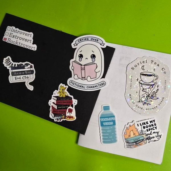 ACOTAR Bookstack Sticker, Kindle Stickers, Tablet Stickers, Phone ...