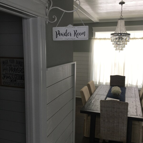 2-sided 4.5" X 11" Rectangular Metal Room Sign and Bracket With Custom ...