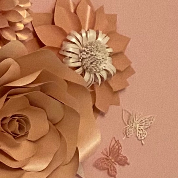 Flower Template #5 Paper Flower PDF SVG DXF Png Silhouette Studio for ...