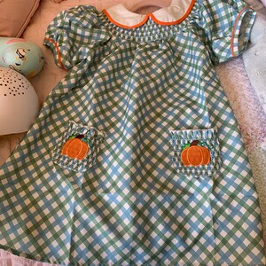 Baby Girl Fall Smocked Bubble Romper Thanksgiving Romper - Etsy