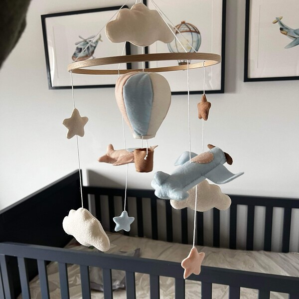 Clouds Baby Mobile, Rainbow Crib Mobile, Baby Girl, Ceiling Mobile ...