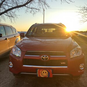 Peace Symbol License Plate Retro License Plate. Muted Rainbow - Etsy