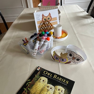 Owl Paper Crown Activity Printable Kids Craft Woodland Forest Birthday ...