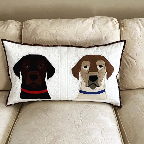 The Labrador Retriever Dog Block #40 - 10 Inch PDF Paper Piecing ...