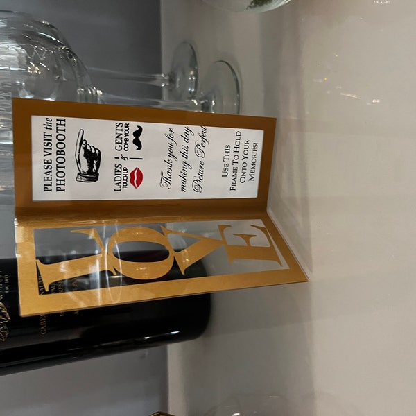 Photo Booth Frame, 2x6, Love Photo Booth Frame With Photo Booth Insert ...