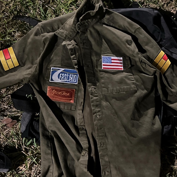 The Goonies Data Trench Coat Costume Complete Set Embroidered Sew on ...