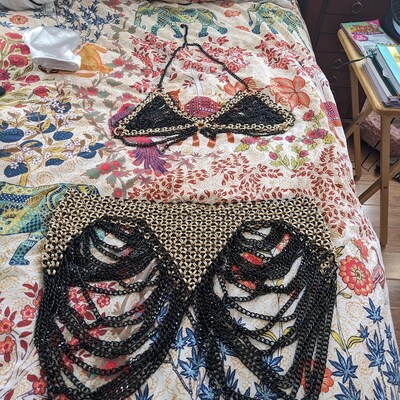 Body Chain Men Gold Bodychain Man Harness Men Jewelry Larp Viking ...