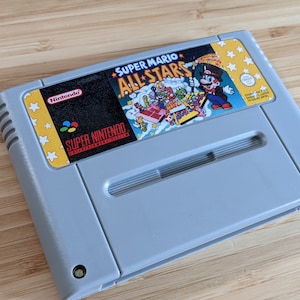 SNES Label: Super Mario World - Etsy