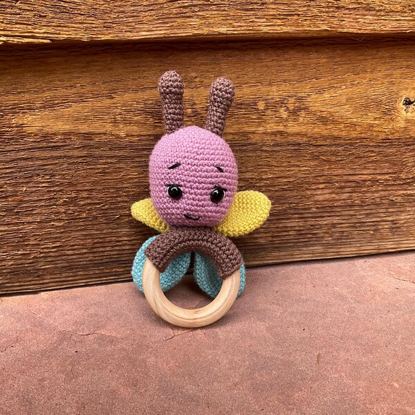 Crochet Baby Rattle Pattern, Crochet Butterfly Patterns English/spanish ...