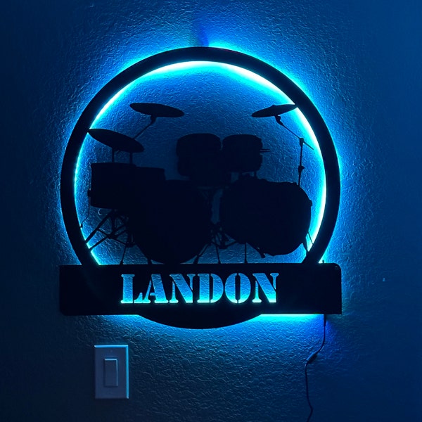 Lighted up Wall Art With LED Lights, Rgb Decor Wall Sign, RGB LED Light ...