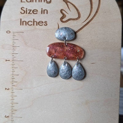 Silicone Mold Modern Earrings Arc . Mold Oval for Uv and Epoxy Resin ...