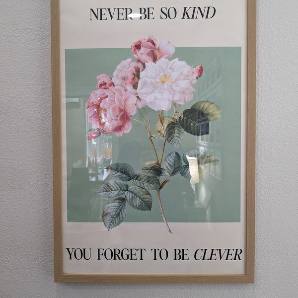 Never Be so Kind You Forget to Be Clever Digital Print | Music Wall Art ...