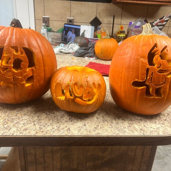 AMONG US Pumpkin Carving Stencil, Easy Crewmates & Imposter Halloween ...