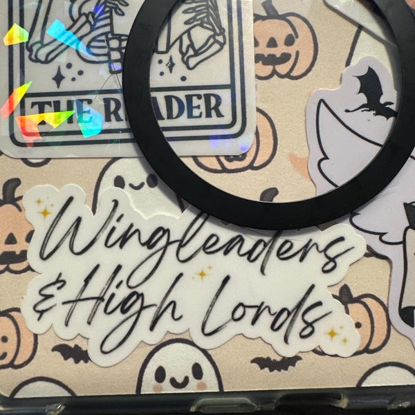 Wingleaders & High Lords Sticker, Bookish Sticker, Fourth Wing, Iron ...
