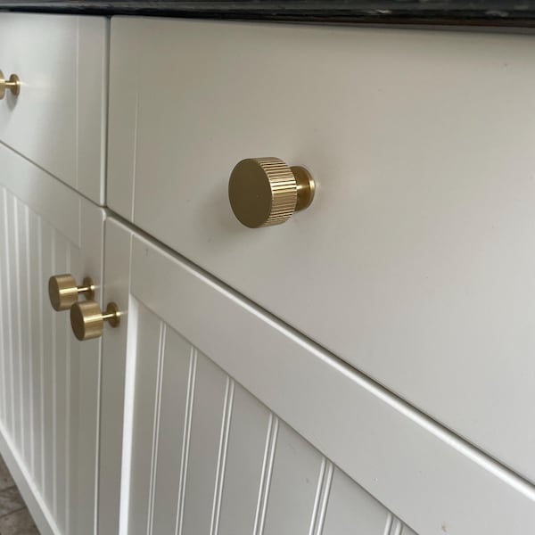 Adjustable Long Cabinet Pulls Knobs Bar Handles Brass Drawer Dresser ...