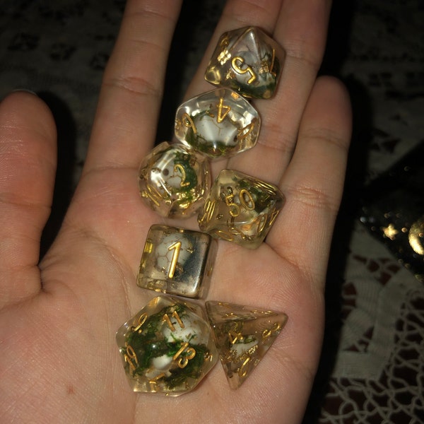 UNDEAD Bones Dnd Dice Set SKULL Polyhedral Dice Set 4 Dungeons and ...