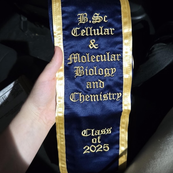 Custom Graduation Stole | Embroidery Graduation Stole | Personalized ...