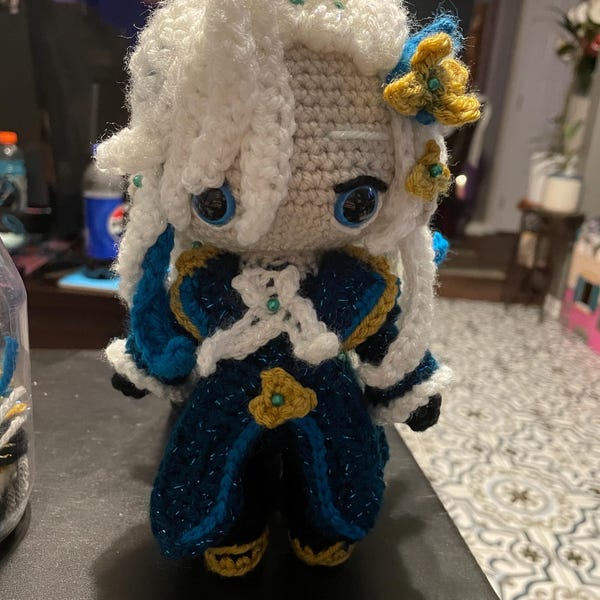 Crochet PDF Pattern: furina Chibi Amigurumi - Etsy