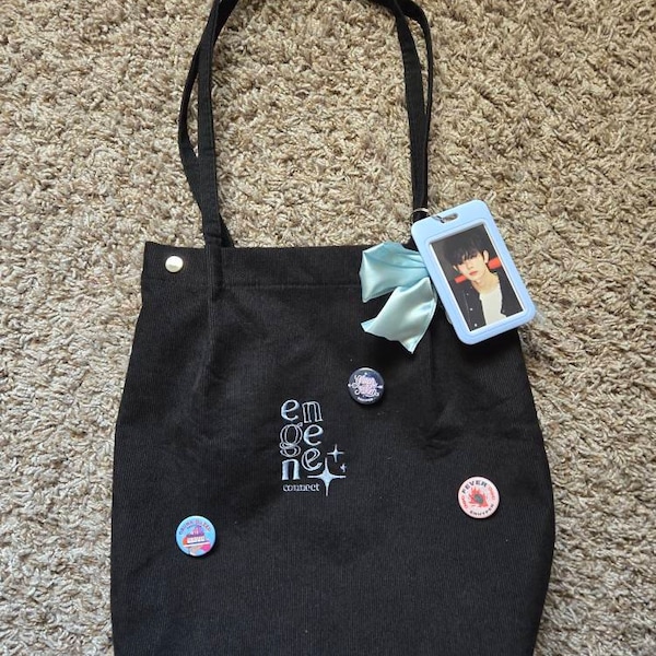 Enhypen Inspired Embroidered Tote Bag Luxe Design - Etsy