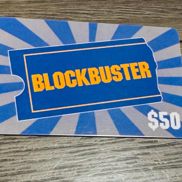 Blockbuster Prank Gift Card: Nostalgic Gag Gift - Etsy