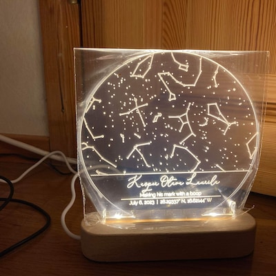 Custom Night Light Personalized Night Light Custom Name Night Light ...