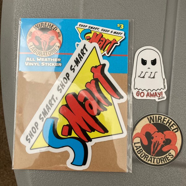 S-mart Vinyl Sticker! Shop Smart, Shop S-mart! 4.5" All Weather Evil ...