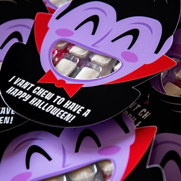 Chewing Gum Vampire Printable, Halloween Printable, Classroom Halloween ...