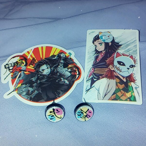 Upper Rank Eye Studs/ Demon Slayer - Etsy
