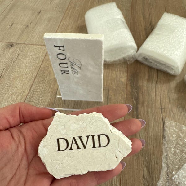 Daylight Marble Table Numbers | Wedding Signs | Event Signs | Custom ...