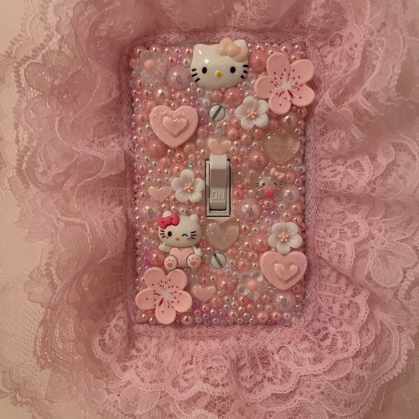 Pink Aesthetic Cute Kawaii Light Switch Plate - Etsy