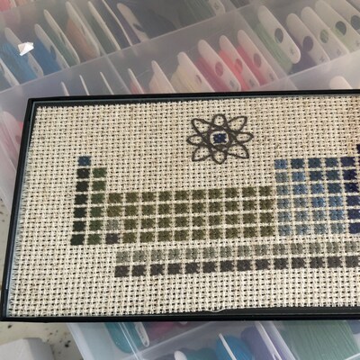 PDF Pattern Periodic Table atom Cross Stitch Atom Art Teacher Gift ...
