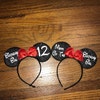 Personalized Minnie or Mickey Ears headband, Summit Bow, Cheer Bow, All ...