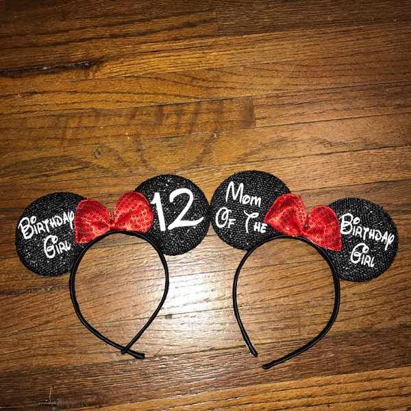 Personalized Minnie or Mickey Ears headband, Summit Bow, Cheer Bow, All ...