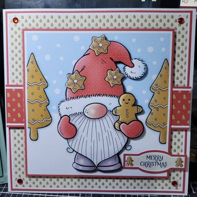 Digi Stamp, Santa Gnome and Reindeer Tomte, Nisse Nordic Christmas ...