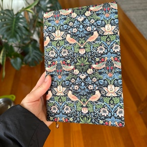 Adjustable Book Cover, Fabric Book Cover, Reusable Book Cover, Handmade ...