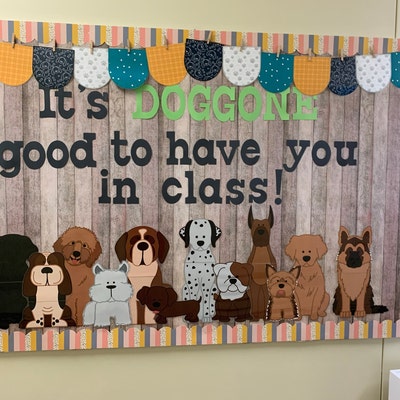 Puppy Love Puppy Bulletin Board Kit - Etsy